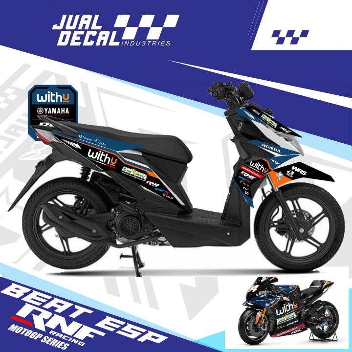 Stiker Beat Street 2019 RNF WITH-U MotoGP Racing Striping Beat Variasi ...