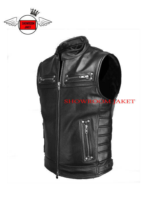 VEST KULIT ROMPI KULIT SINTETIS ROMPI RIDING RACING | Lazada Indonesia