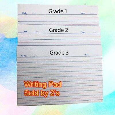 2 pads Writing Pad Grade 1 - 2 - 3 - 4 | Lazada PH