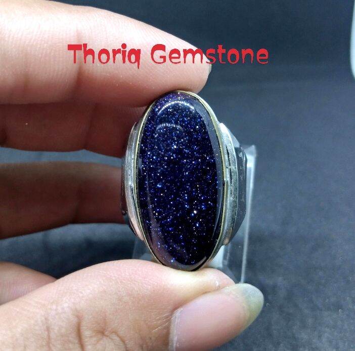 Cincin Batu Pasir Intan Biru Antik | Lazada Indonesia