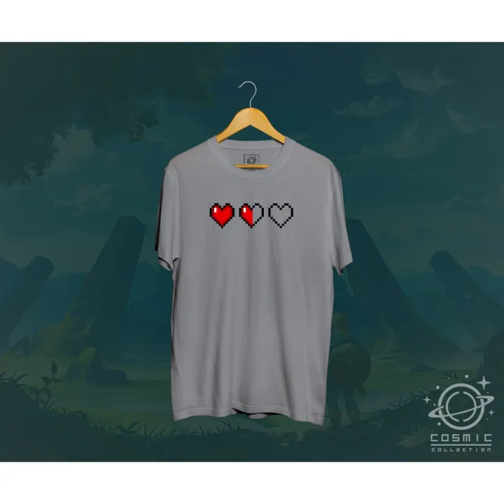 The Legend of Zelda - Health Bar Shirt | Lazada PH