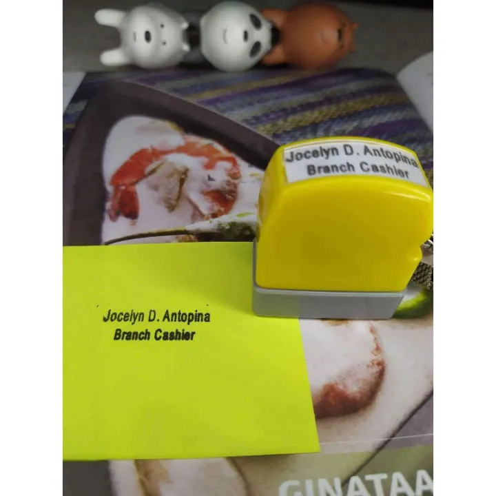 COD Personalized Self Inking Stamp FREE LAYOUT | Lazada PH