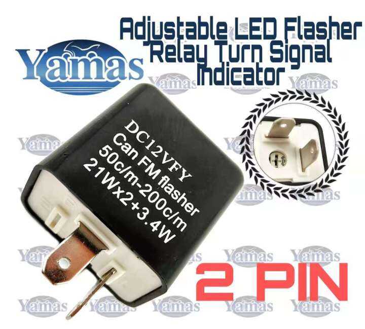 12V Motorcycle Blinker Adjustable LED Flasher Relay Turn Signal ...