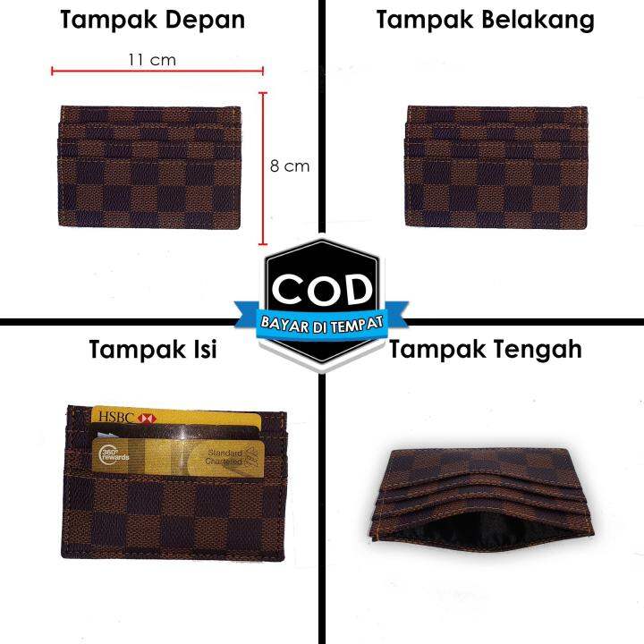 Garuda Card Holder Mini Dompet Kartu Nama ATM KTP Damier Motif Catur ...