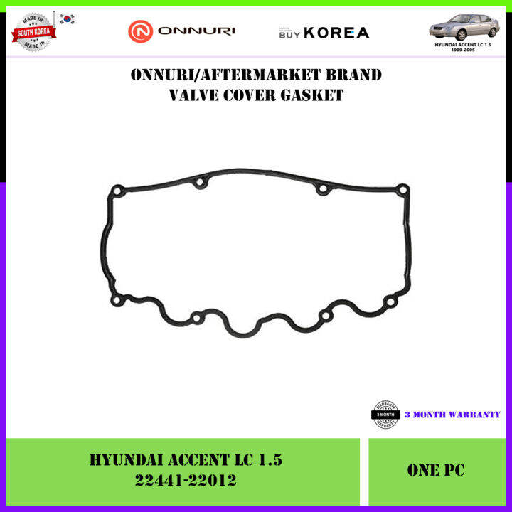 (LC-3) Hyundai Accent LC 1.5 Korea Aftermarket Valve Cover Gasket ...