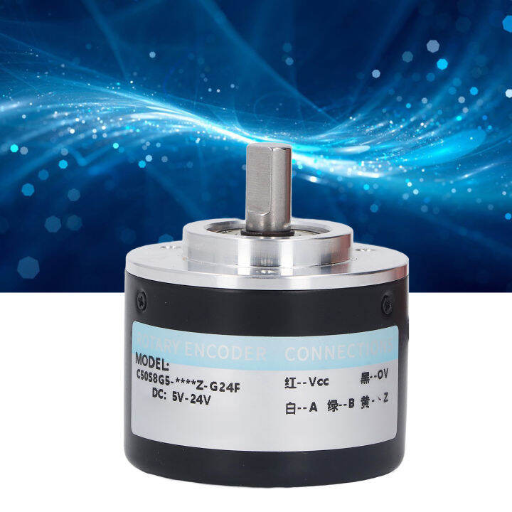 PNP Incremental Encoder 50mm Outer Diameter DC5‑24V 2 Phase Incremental Encoder for Robot ...