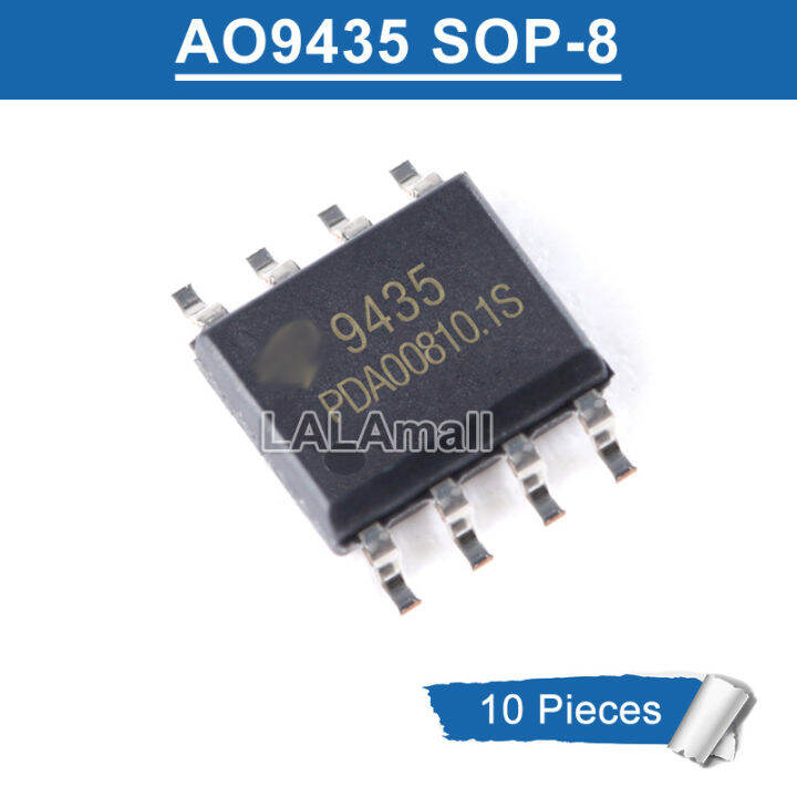 10ชิ้น9435 SOP8 AO9435 SOP-8 SMD P-Channel-30V/-5.1A MOSFET IC แบบใหม่ดั้งเดิม | Lazada.co.th