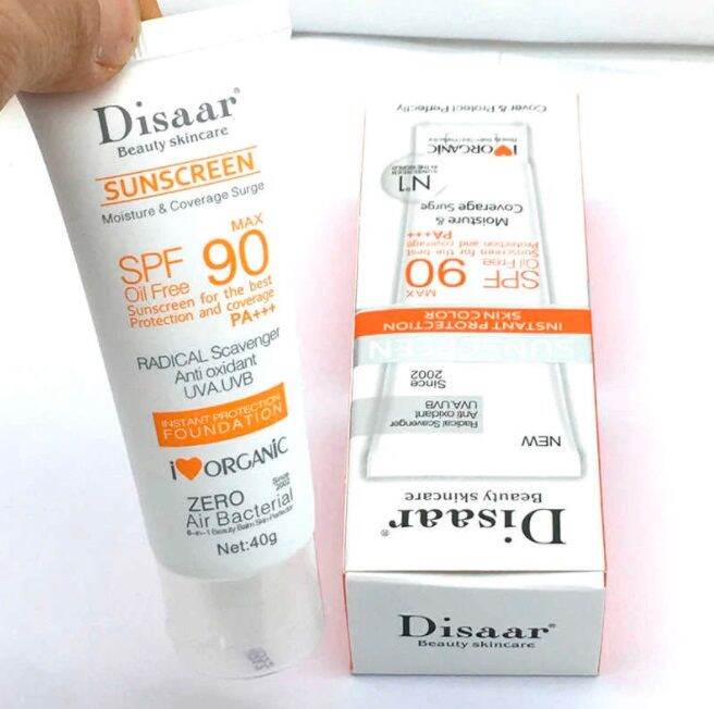 Disaar Sunscreen Whitening Sun Cream SPF 90 Sunblock Facial Body Skin ...