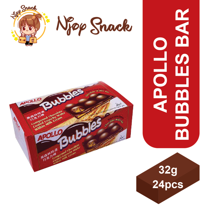 32g x 24's APOLLO BUBBLES CHOCOLATE WAFER BAR | Lazada