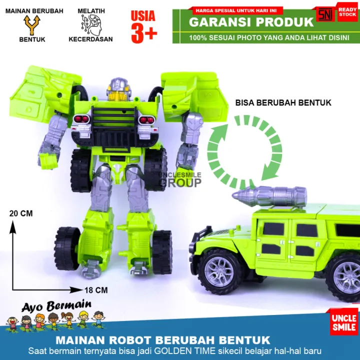 Mainan Robot Unik Transformer Berubah Bentuk Jadi Mobil Off-Road ...