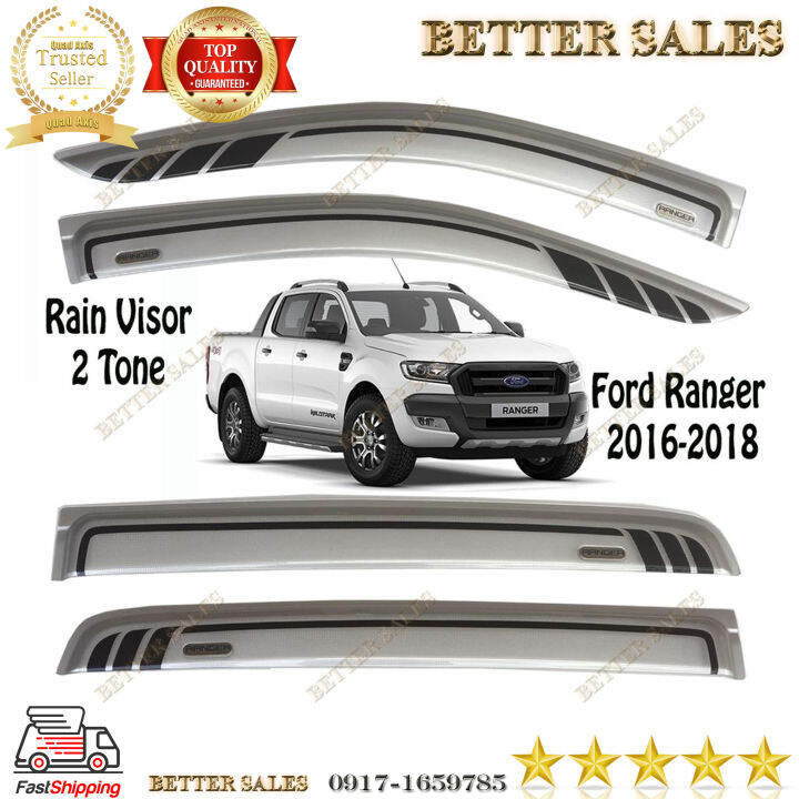 FORD RANGER RAIN SUN VISOR (2016-2021) TITANIUM SERIES 2 TONE | Lazada PH