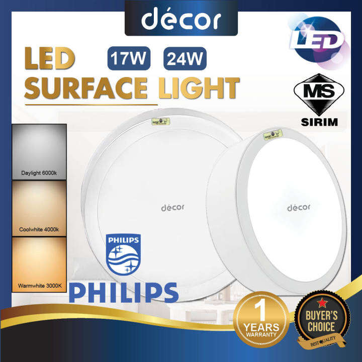 PHILIPS Meson LED Surface Downlight 59472 59474 7" 9" 17w 24w LED ...