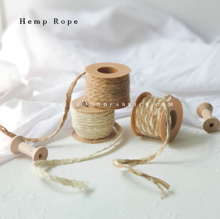 Le Mood Fabrics Hemp Rope Natural Jute Tali Guni Tali Jut Tali Jute Hem ...