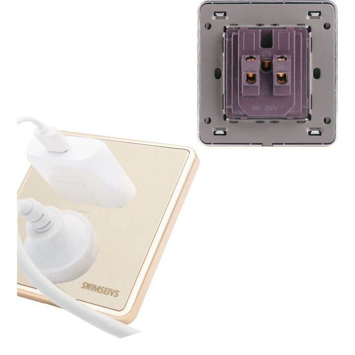 Saklar / Sakelar Lampu Emas Gold Brushed 1/2/3 Gang Electrical Switch ...