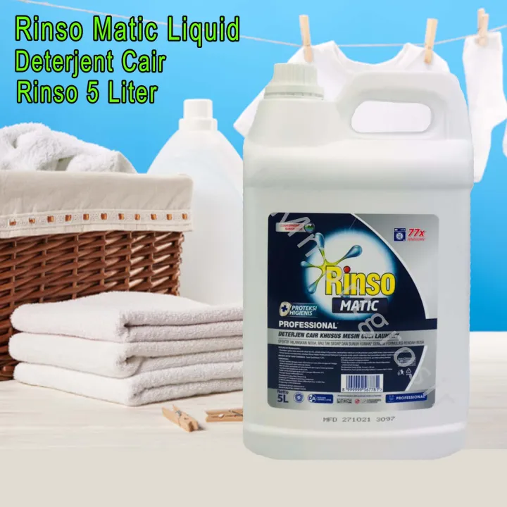 Rinso / Rinso Matic Liquid / Deterjent Cair / 5 Liter | Lazada Indonesia