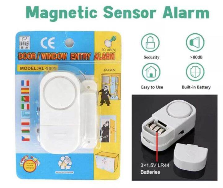 Wireless Door / Window Entry Alarm Sensor System Set | Lazada PH