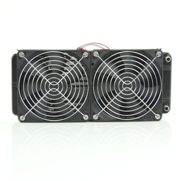 Aluminum Computer Radiator Water Cooling Cooler 2 Fans 240mm For CPU ...