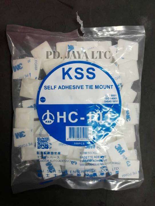 KSS HC-101 Self Adhesive Tie Mount / Tie Mount HC101 | Lazada Indonesia