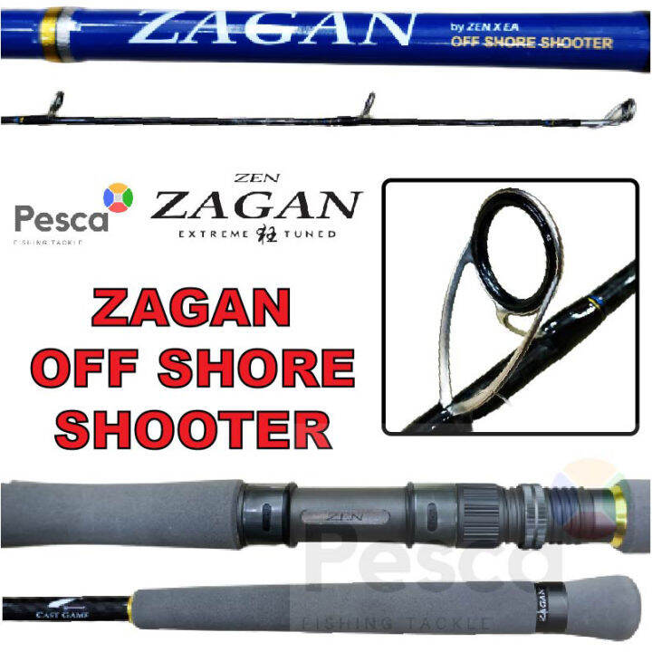 PESCA - ZEN ZAGAN Offshore Shooter Fishing Rod 7' 7'6 Feet PE4 ...