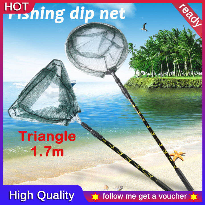 (Ready Stock) Orangesky Fishing Net Retractable Telescopic Landing Net ...