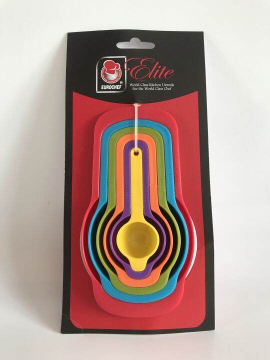 Eurochef Color-Coded 6-Piece Measuring Spoons/Cups 856 | Lazada PH