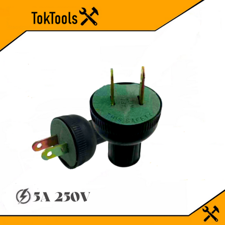 Flat Pin Rubber Plug Adapter 5A 250V Regular Heavy Duty | Lazada PH