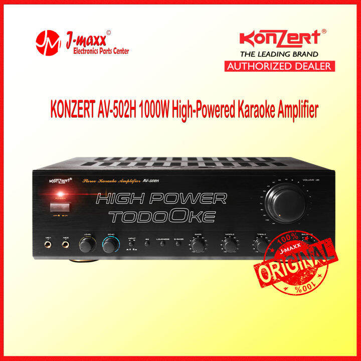 KONZERT AV-502H 1000W High-Powered Karaoke Amplifier | Lazada PH
