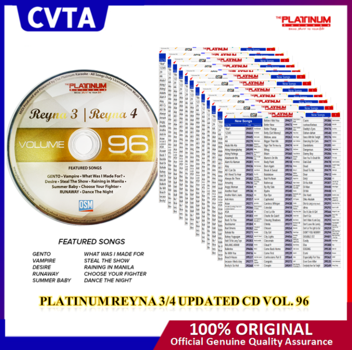 Platinum New Reyna 3 Volume 96 Update CD | Lazada PH