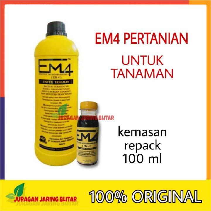 EM4 PERTANIAN - EM4 TANAMAN 100 ML pupuk organik fermentasi bahan ...