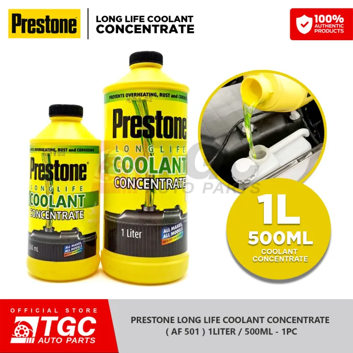 Prestone Long Life Coolant Concentrate ( AF 501 ) 1 Liter / 500ml - 1pc ...