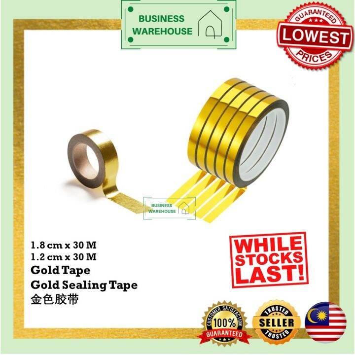 Gold Tape / Gold Sealing Tape / Golden Tape / 金色胶带 | Lazada