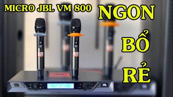 ( Loại Xịn ) Micro karaoke gia đình Micro Không Dây JBL VM800 Karaoke ...