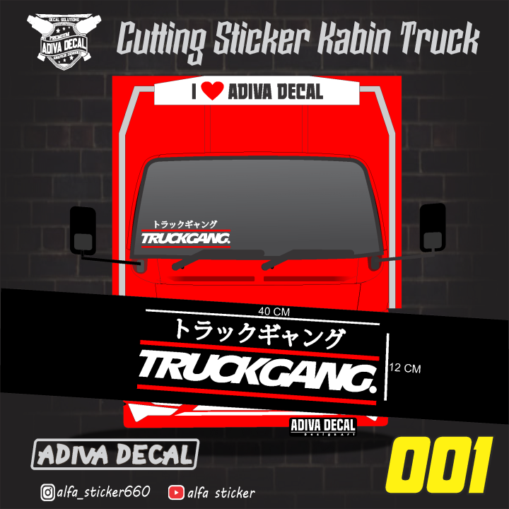 CUTTING STICKER KACA TRUK TRUCKGANG MBOIS UNTUK KACA TRUCK DAN PICK UP-001 | Lazada Indonesia