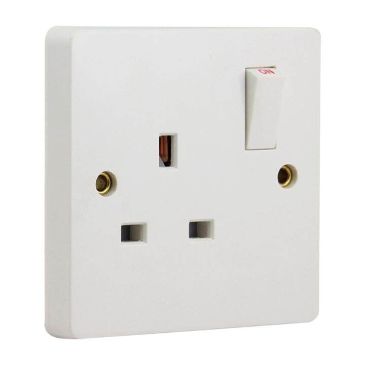 haonuoke Single Switched Power Socket Wall Light Switches and Outlet UK ...