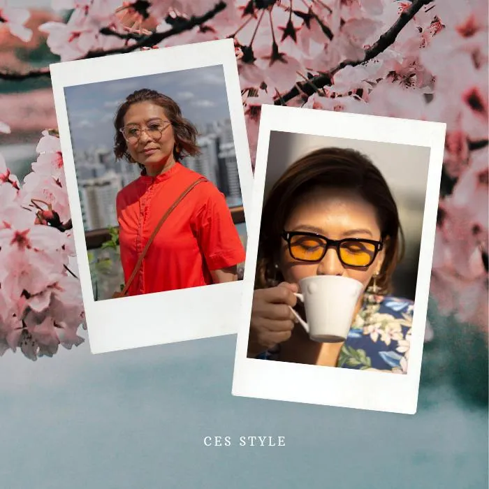 CES DRILON for Ces Style x Peculiar Marvy Square Anti Radiation Glasses ...