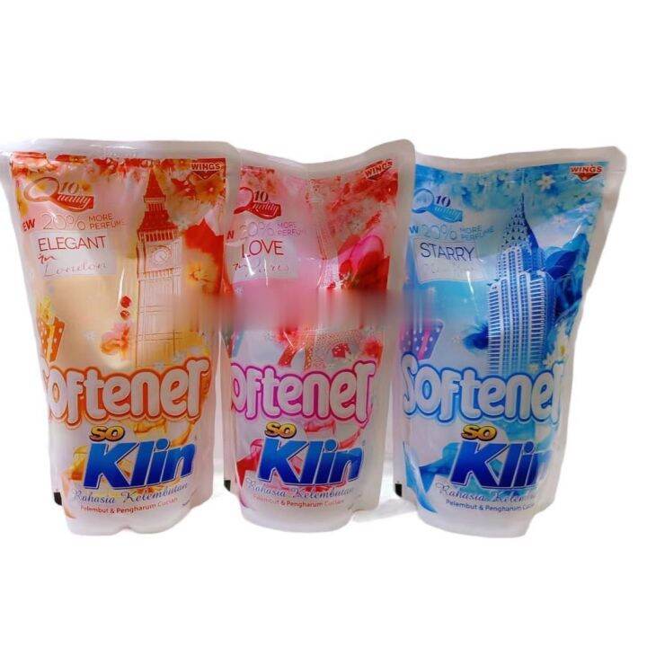 SO KLIN SOFTENER Pelembut dan Pewangi Pakaian 900ML soklin | Lazada ...