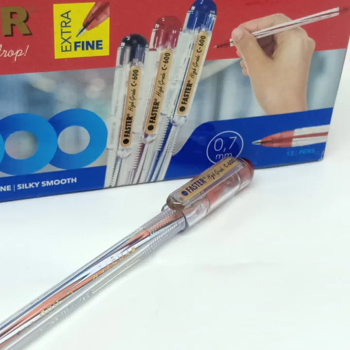 Pulpen Faster C600 1 Box - Alat Tulis Kantor Pulpen Sekolah | Lazada ...