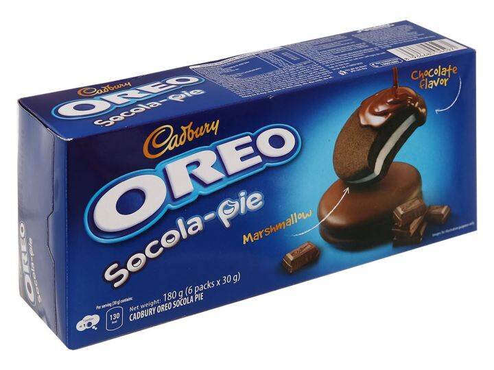 Cadbury Oreo Socolo-Pie Chocolate Flavored Marshmallow 180 grams ...
