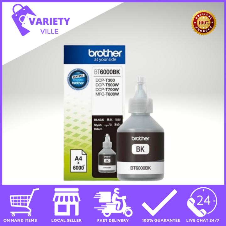 Original Brother BT6000 Ink Black - For Printer DCP-T300 DCP-T500W DCP ...