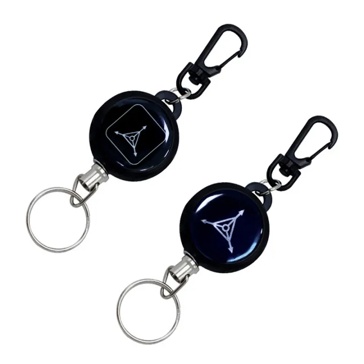 Elastic Key Chain Steel Rope Burglar Tool Belt Wire Retractable Key ...