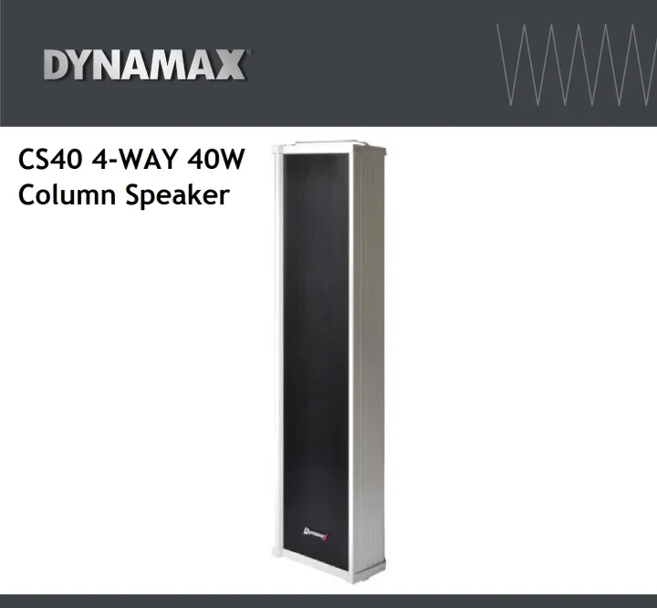 DYNAMAX CS40 4-WAY 40W Column Speaker (1 Pcs) | Lazada