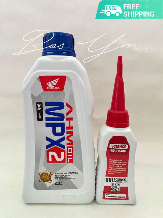 MPX2 AHM HONDA MATIC 800ML ORIGINAL + OLI GEAR SCIENCE HONDA 120 ML ...