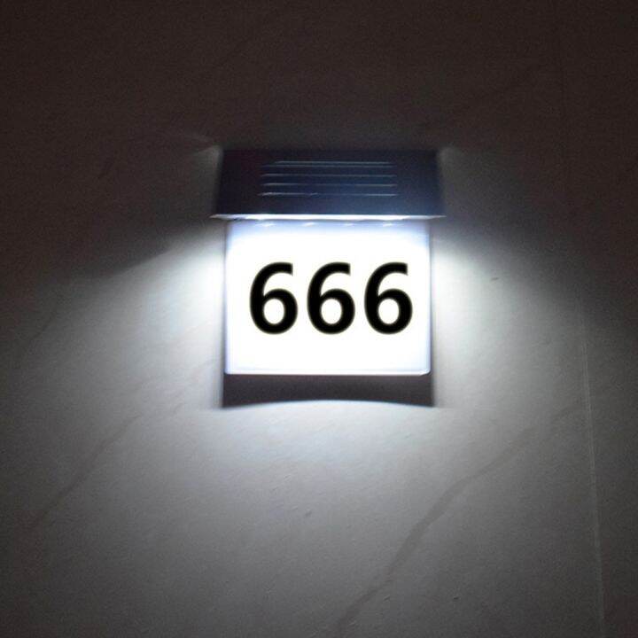 Solar LED Wall Light Number Porch Light for House Number Board ...