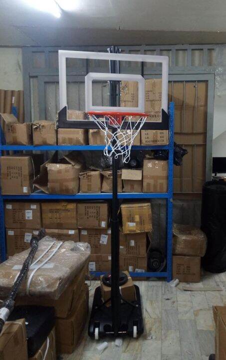 PROSPEC PS18Q Basketball Stand with PE Plastic Base Polycarbonate Board ...