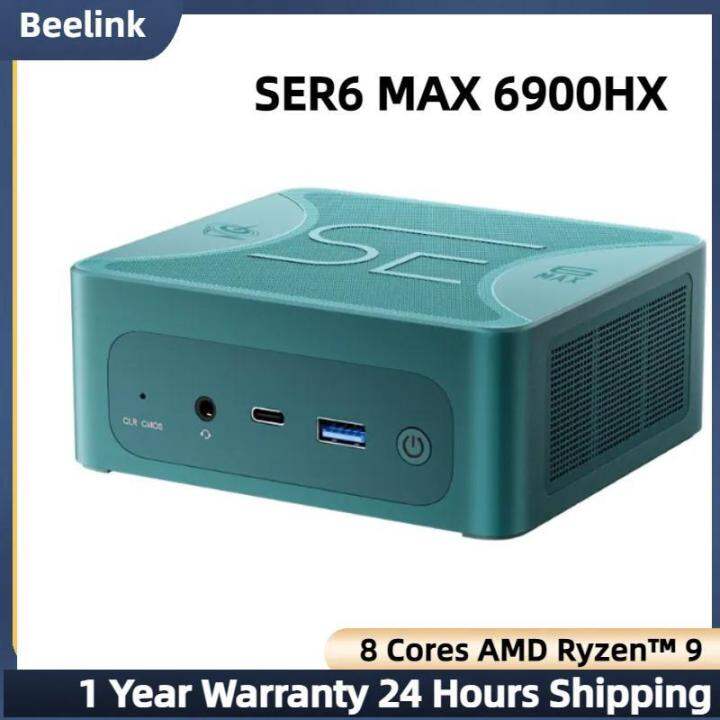 Beelink SER6 Max Ryzen 9 6900HX DDR5 Windows 11 Pro Mini PC Gamer 32GB ...