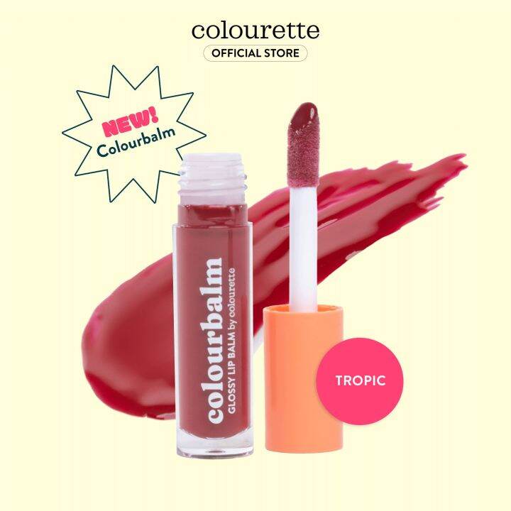 Colourette Colourbalm Tropic [Gloss Lip Balm, Lip Balm, Liptint, Makeup ...