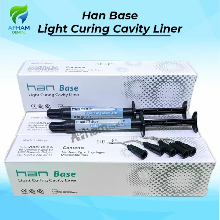 HANBASE / LIGHT CURE CAVITY LINER / CALSIUM KALSIUM HYDROXIDE SETARA H ...