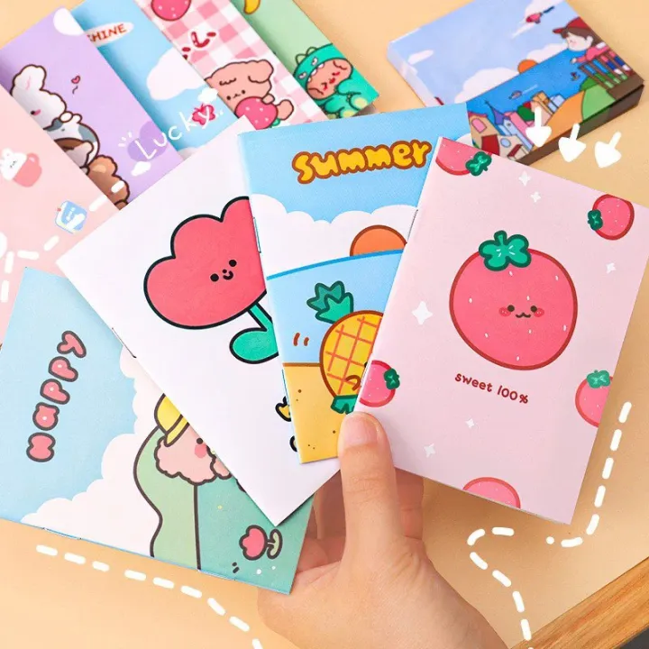 DNEMNLPH Kawaii Mini Cartoon Notebooks - Cute Design Pads School ...
