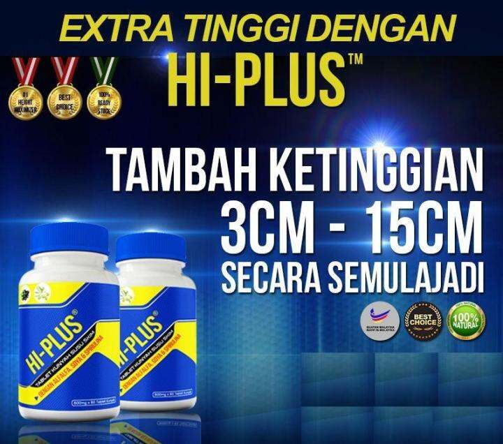 【ORIGINAL】Hi-Plus Height Up Booster 1 Set (1x Hiplus 1x Himax) Vitamin ...