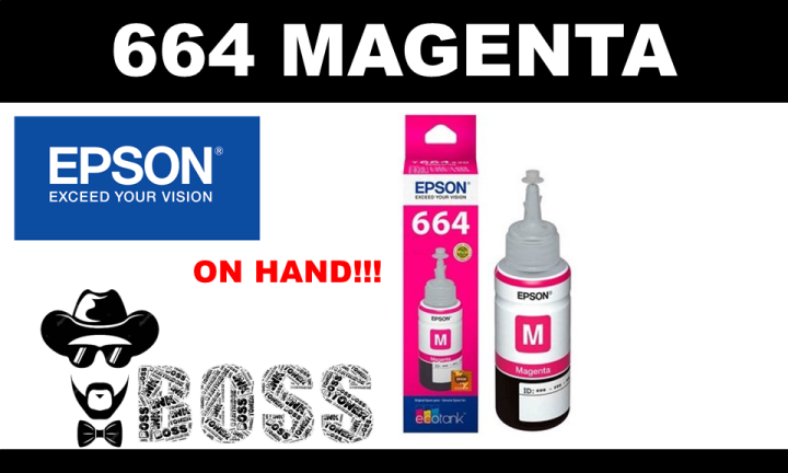 Epson 664 Magenta Original Ink Bottle (T6643) | Lazada PH
